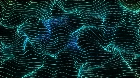 Blue genesis wave abstract background an... | Stock Video | Pond5