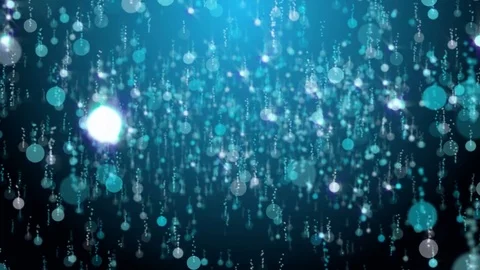 Blue glitter particles rain animation on... | Stock Video | Pond5