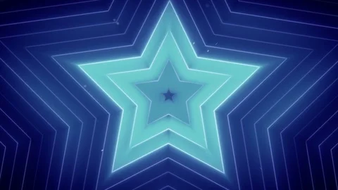 Blue glowing stars 3d render seamless lo... | Stock Video | Pond5