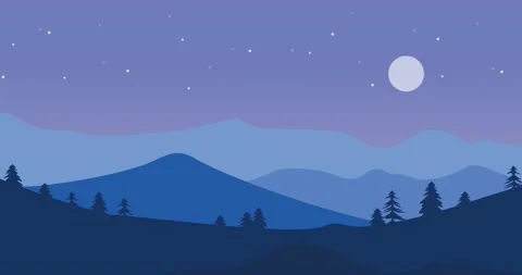 blue gradient mountain nature background... | Stock Video | Pond5