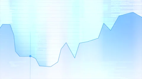 Blue graph in animation. Motion. A drawn... | Stock Video | Pond5