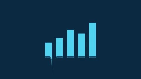 Blue Graph, schedule, chart, diagram, in... | Stock Video | Pond5