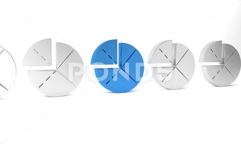 Blue Graph, schedule, chart, diagram, infographic, pie graph icon ...