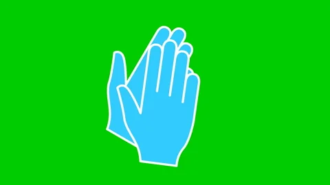 blue hands clap green | Stock Video | Pond5
