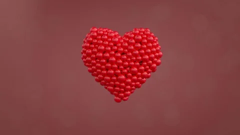 Blue heart animation with alpha. Heart S... | Stock Video | Pond5