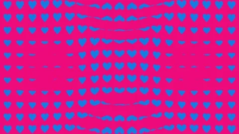 Blue Heart shape Moving wave animation m... | Stock Video | Pond5