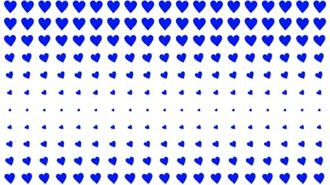 Blue Heart shape Moving wave animation m... | Stock Video | Pond5