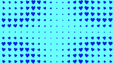 Blue Heart shape Moving wave animation m... | Stock Video | Pond5