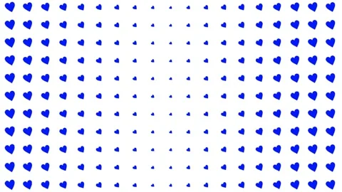 Blue Heart shape Moving wave animation m... | Stock Video | Pond5