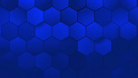 Blue hexagon pattern background, cell ba... | Stock Video | Pond5