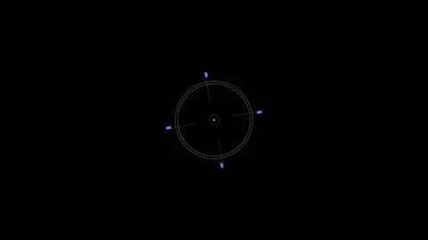 Blue HUD Circle User interface on isolat... | Stock Video | Pond5