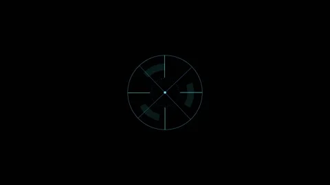 Blue HUD Circle User interface on isolat... | Stock Video | Pond5