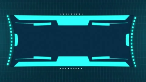 Blue HUD is a futuristic GUI screen moti... | Stock Video | Pond5