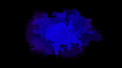 Blue ink drop transition effects on alph... | Stock Video | Pond5