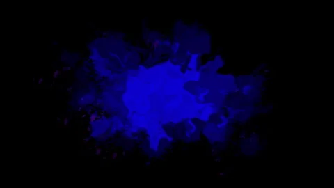 Blue ink drop transition effects on alph... | Stock Video | Pond5