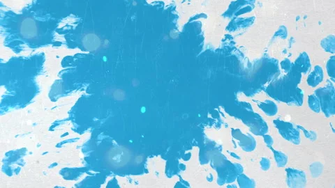 Blue ink splash on white surface and abs... | Stock Video | Pond5