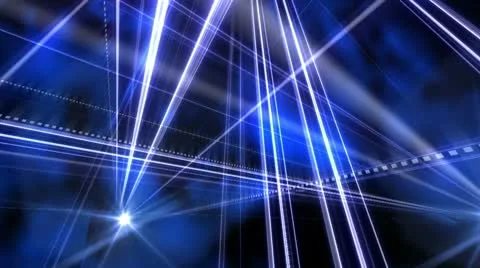 Blue Laser Looping Background | Stock Video | Pond5