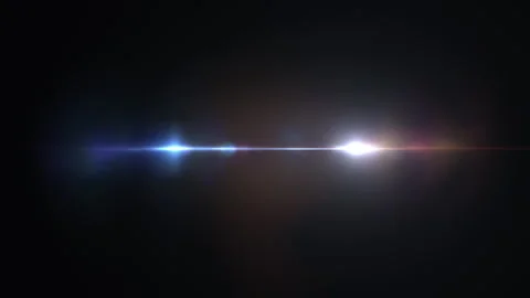 Blue light colliding optical lens flares... | Stock Video | Pond5
