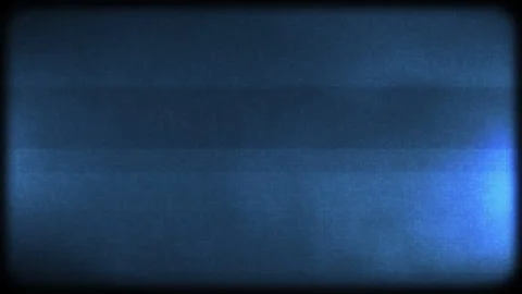Blue light CRT TV screen. VHS effect of ... | Stock Video | Pond5