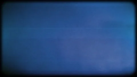 Blue light CRT TV screen. The video sign... | Stock Video | Pond5