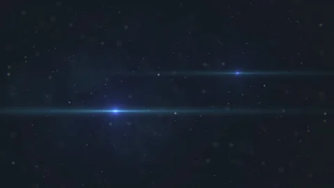 Blue light rays in particles and dust | Stock Video | Pond5