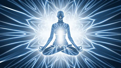 Blue Light Spiritual Yoga Meditation Loo... | Stock Video | Pond5