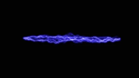 Blue lightning effect horizontal between... | Stock Video | Pond5