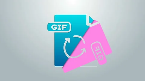 Blue line GIF file document. Download gi... | Stock Video | Pond5