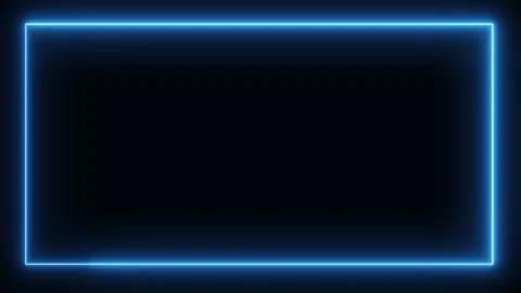 Blue lines create frame overlay on black... | Stock Video | Pond5