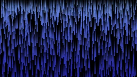 Blue lines falling down, 3D falling part... | Stock Video | Pond5