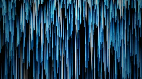 Blue lines rain falling down on black ba... | Stock Video | Pond5