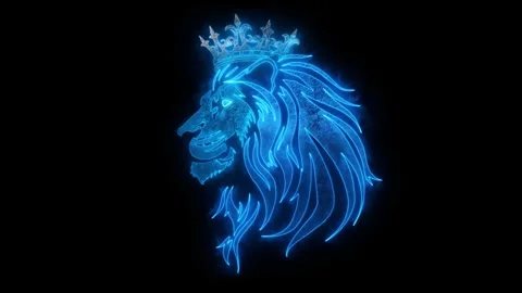 Blue Lion Crown Logo