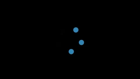 Blue Loading Circle with Fading Dots Ani... | Stock Video | Pond5