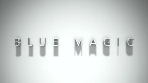 blue magic 3D title animation with shado... | Stock Video | Pond5