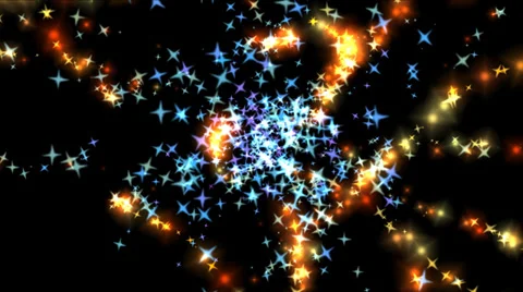 Blue Magical explosion on black backgro... | Stock Video | Pond5