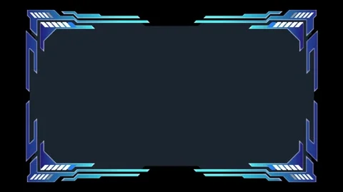 Blue Modern Twitch Overlay Stream Overla... | Stock Video | Pond5
