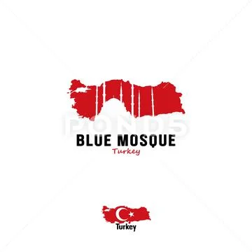 Blue Mosque Logo Inspirations Template, Mosque Vector, Sultan Ahmed ...