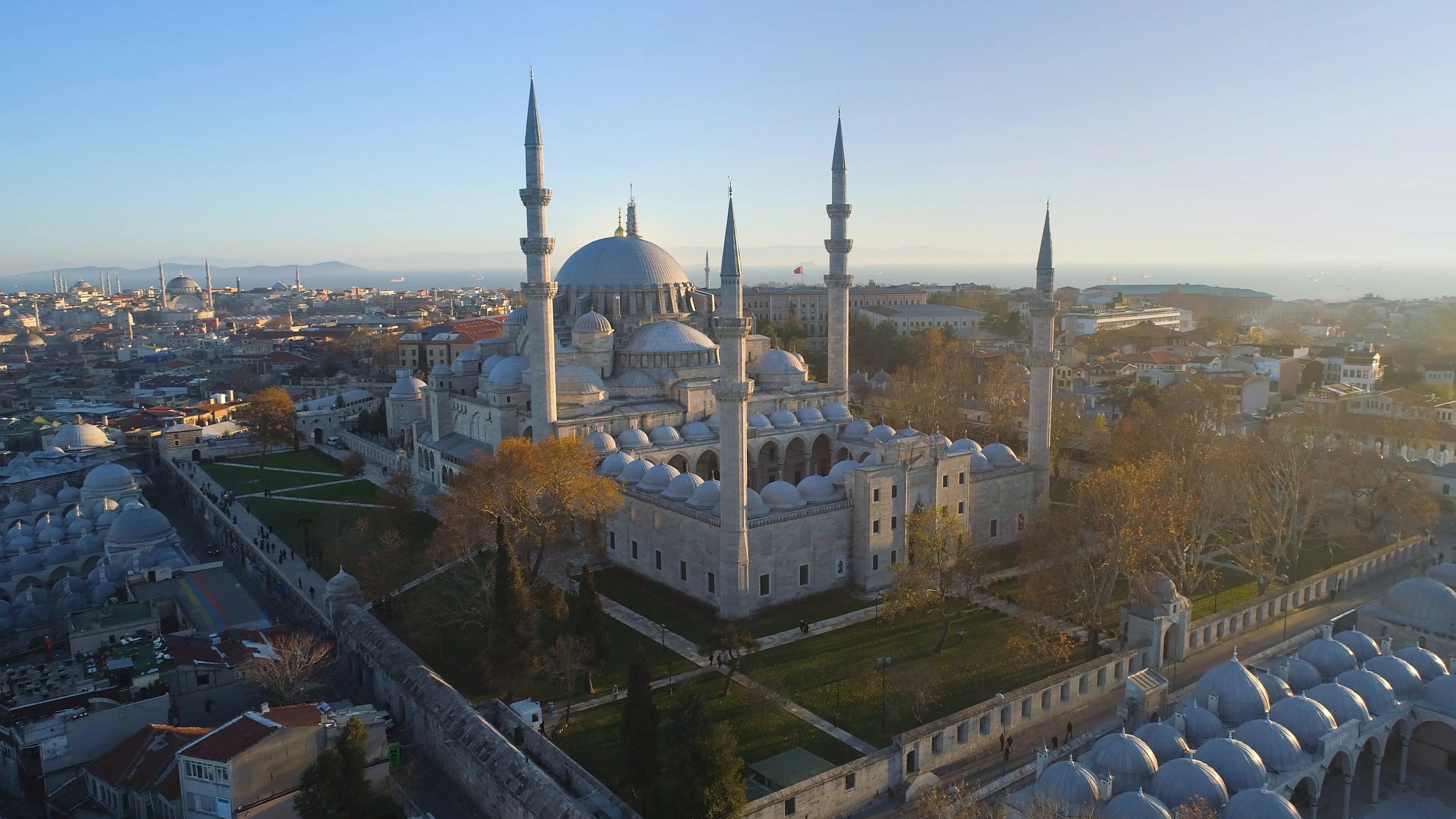 Blue Mosque Istanbul Aerial