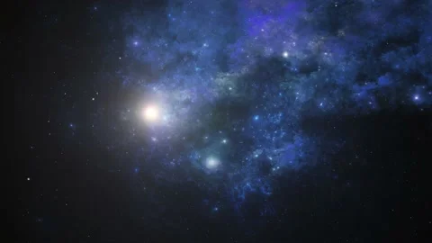 blue Nebulae in Motion 4k | Stock Video | Pond5