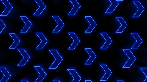 Blue neon arrows loop animation backgrou... | Stock Video | Pond5
