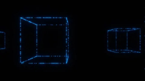 Cube Wireframe Stock Videos – Royalty-Free HD & 4K Videos