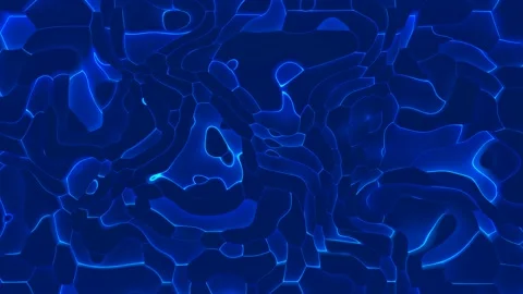 Blue neon liquid animated background | Stock Video | Pond5