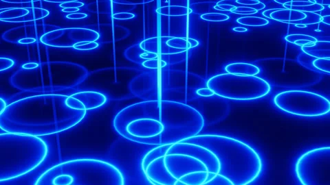 Blue Neonpuddles Background Loop Animati... | Stock Video | Pond5