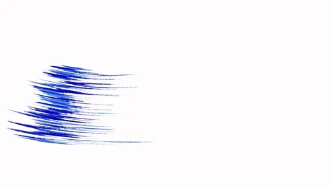 Blue Paint Brush Stroke animation 3d ren... | Stock Video | Pond5