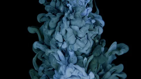 Blue Paint in Water Unleashes a Mesmeriz... | Stock Video | Pond5