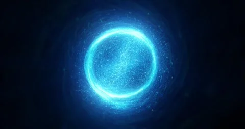 Blue particle energy orb in a seamless l... | Stock Video | Pond5