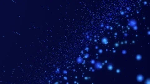 Blue Particle Flow Animation Background | Stock Video | Pond5