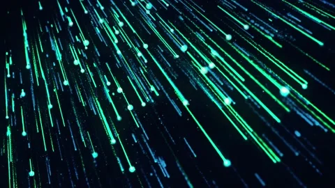 Blue Particles Fall Down Abstract Animat... | Stock Video | Pond5
