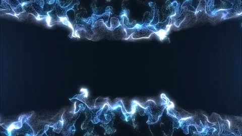 Blue particles Fire border in a 3D anima... | Stock Video | Pond5