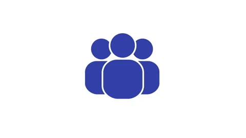 Blue people anonymous shape generic Icon... | Stock Video | Pond5
